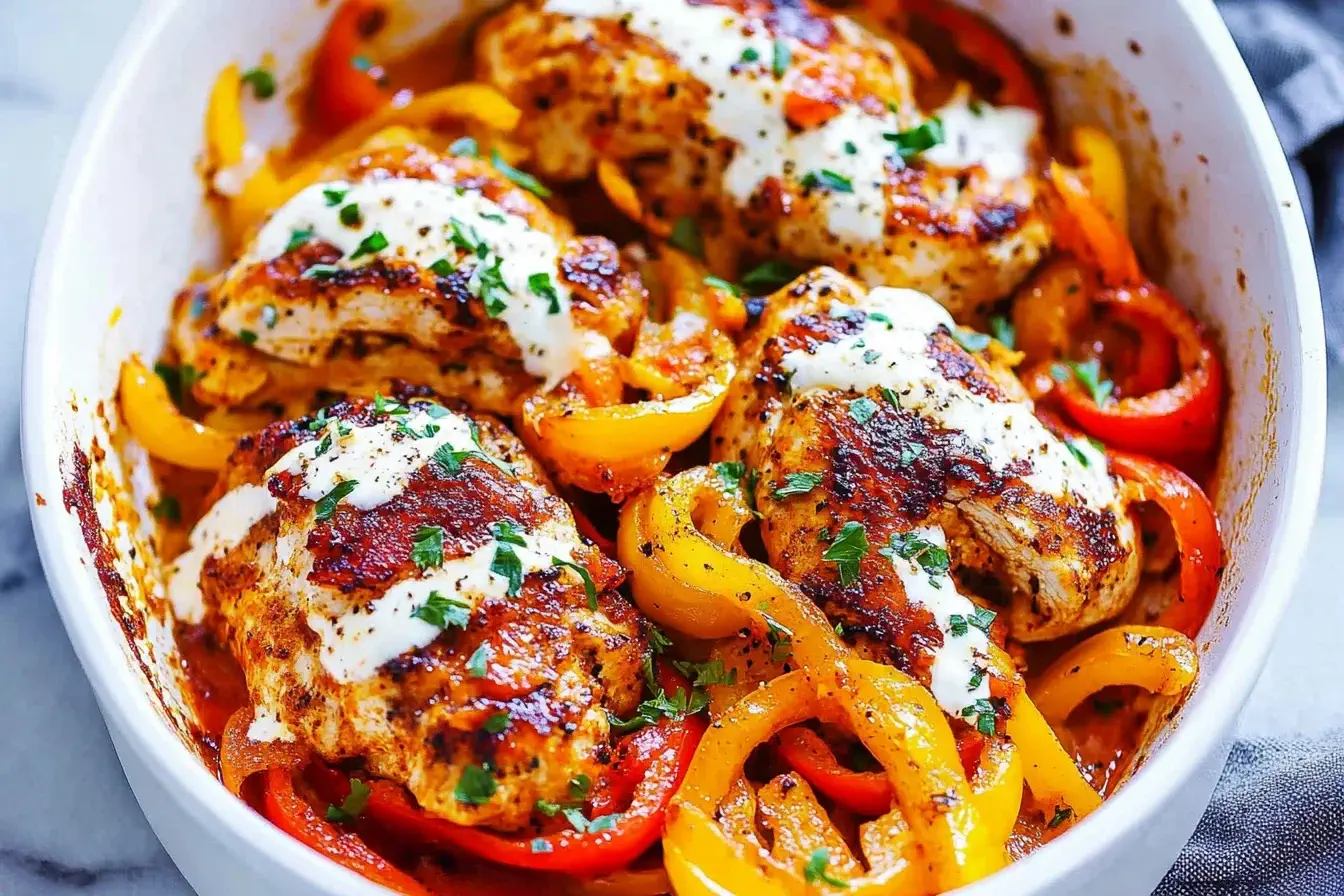 Cajun Chicken with Bell Peppers irresistible in 30 Minutes