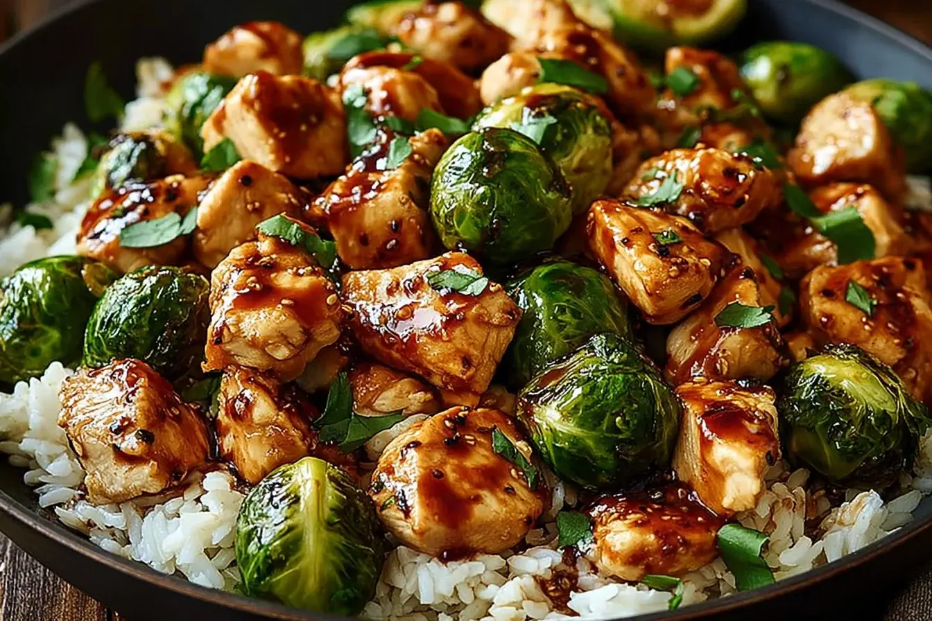 Sweet Chili Chicken and Brussels Sprouts - Chicken magic recipes