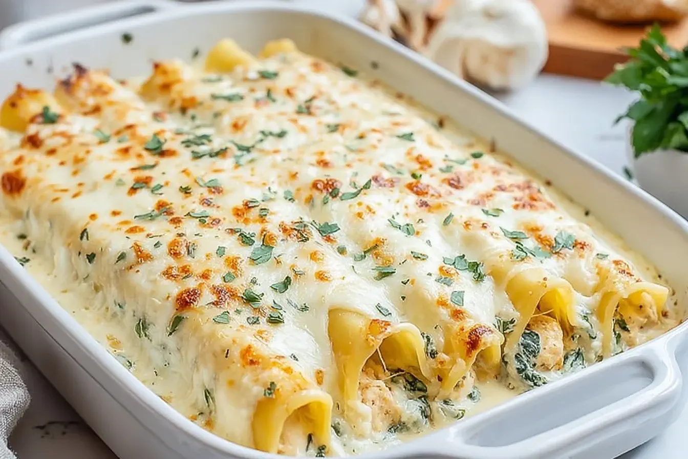 Chicken Manicotti Alfredo: A 30-Minute Comfort Hit - Chicken magic recipes