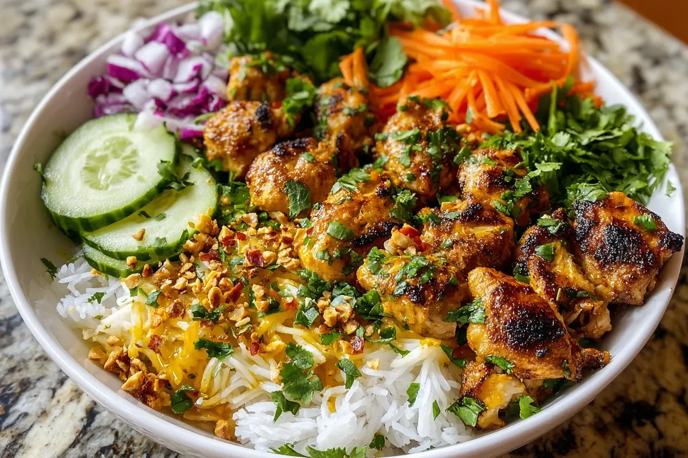 5 Amazing Chicken Satay Spring Roll Bowls to Love