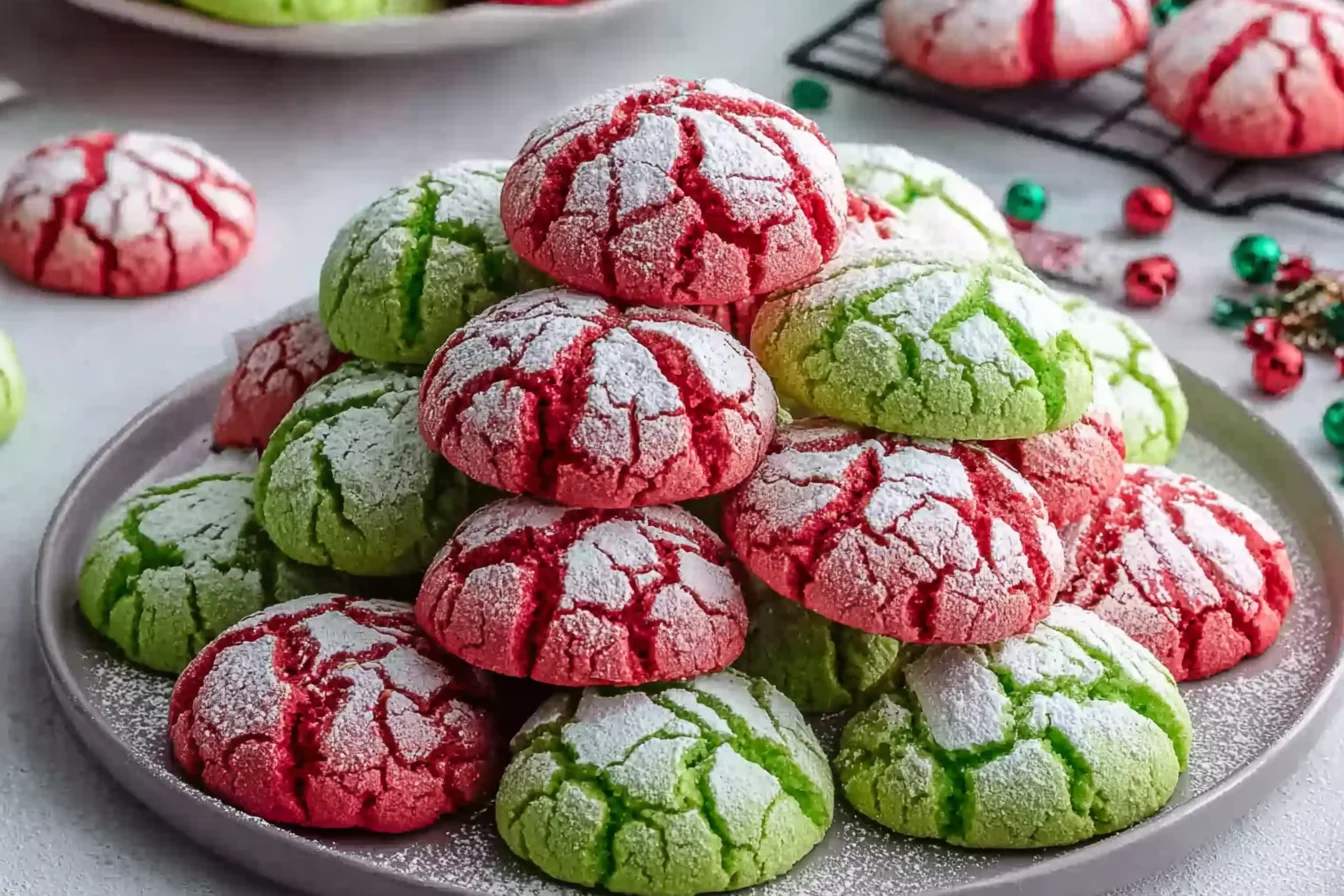 9 Best Festive Red and Green Crinkle Cookies Bliss