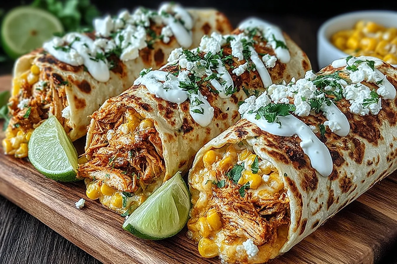 10 Irresistible Mexican Street Corn Chicken Wraps