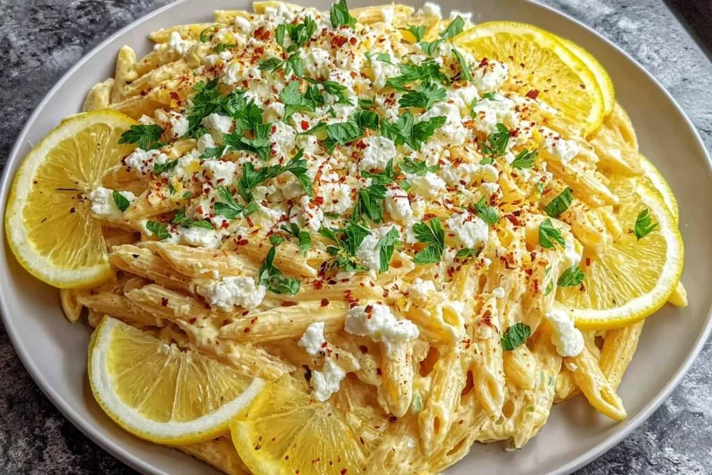 Creamy Lemon Feta Pasta: Blissfully Easy in 20!