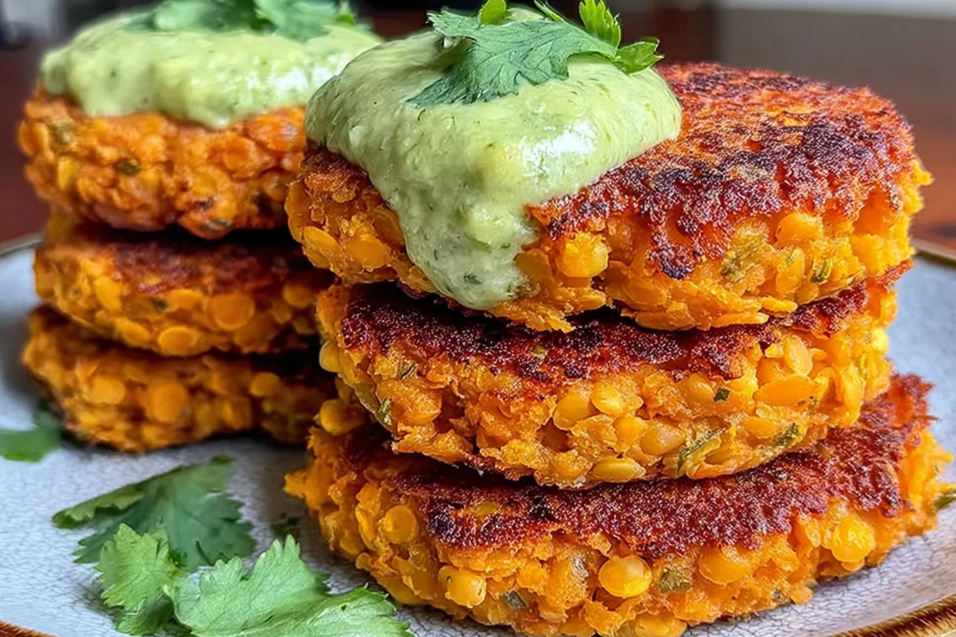 Crispy Sweet Potato and Red Lentil Patties: Irresistible 5-Step Win