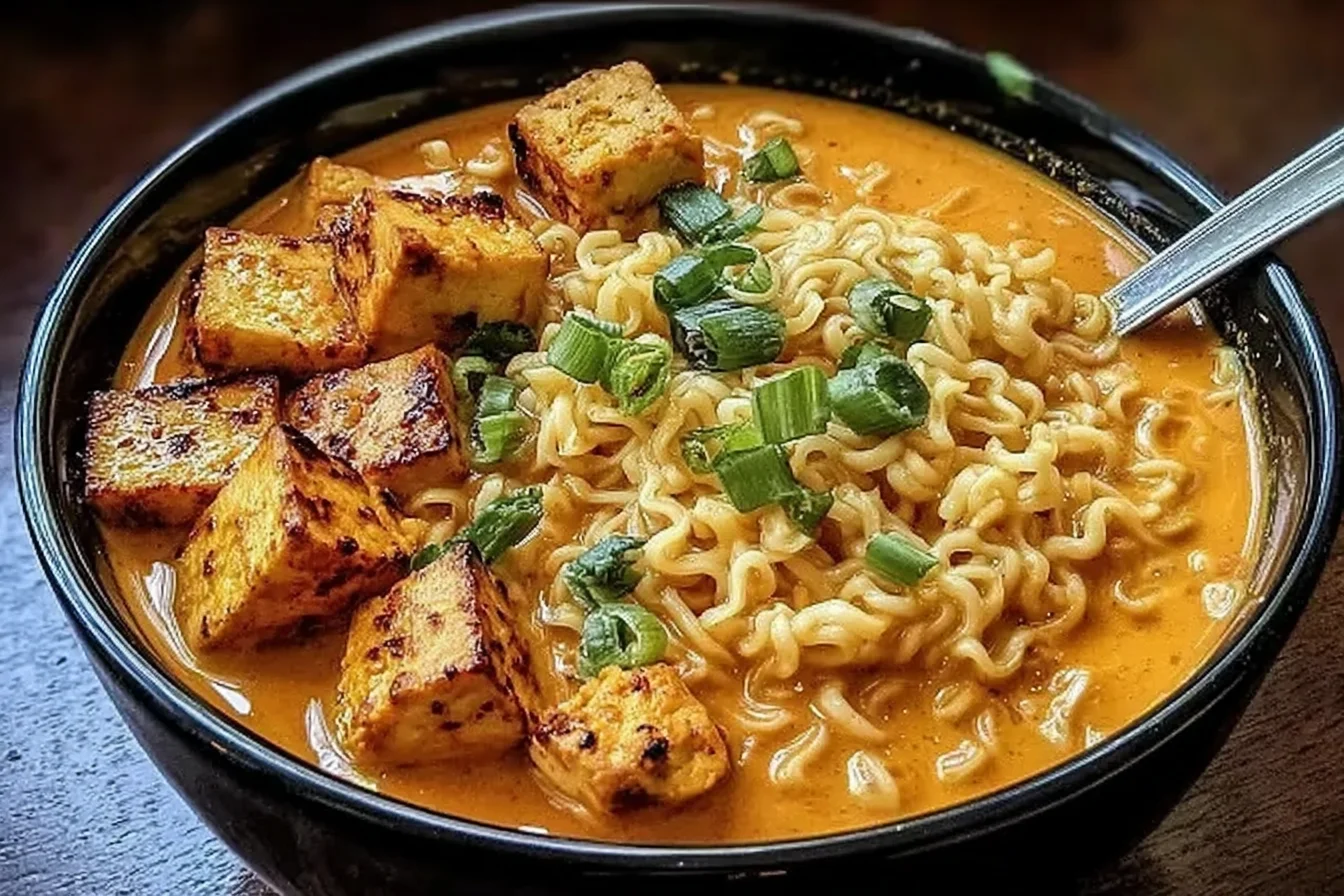 10 Irresistible Creamy Coconut Curry Ramen with Tofu