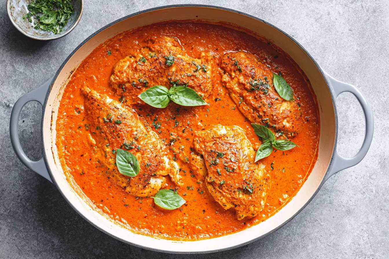 7 Irresistible Mediterranean Chicken with Roasted Red Pepper Sauce