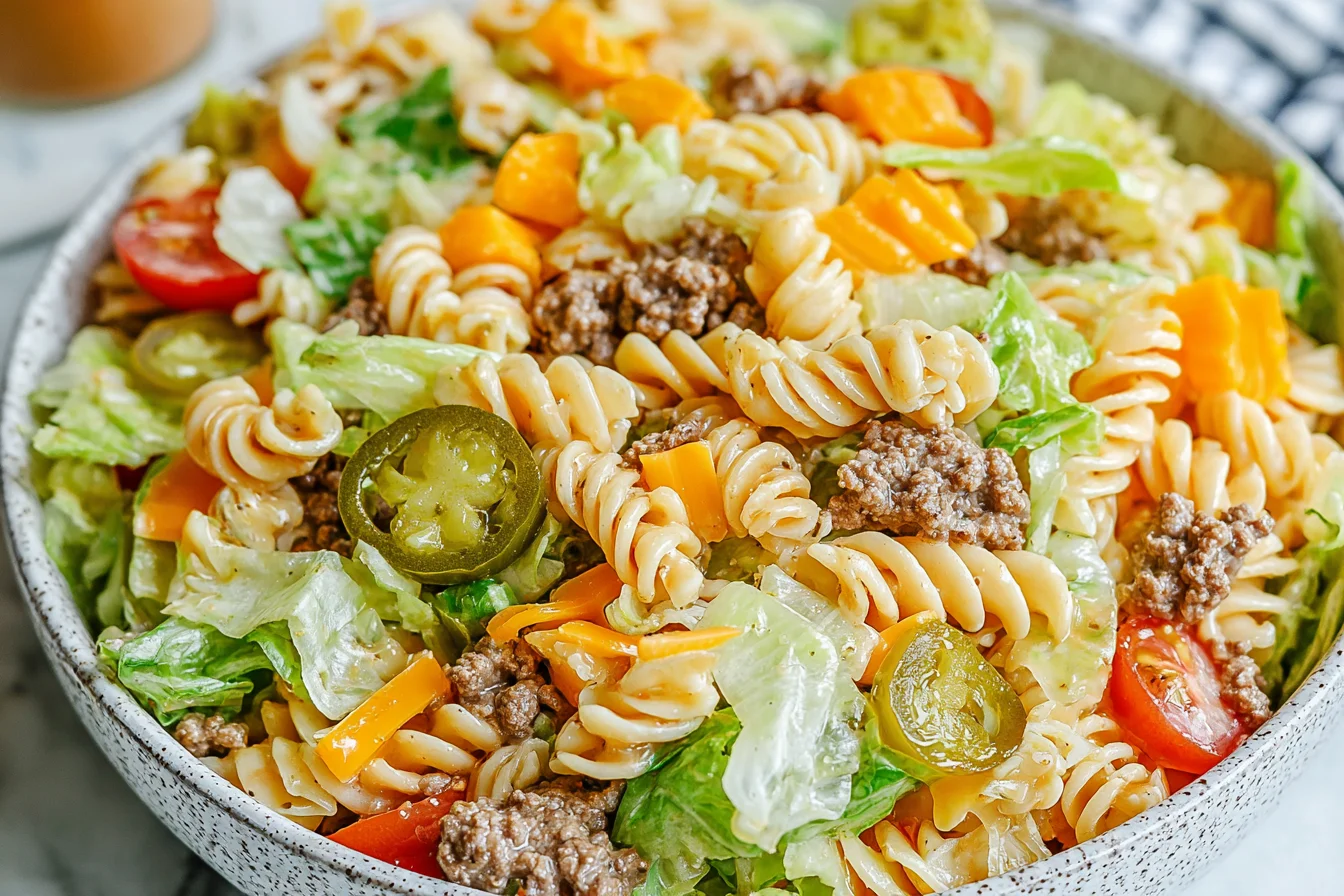 Big Mac Pasta Salad: Irresistible 8-Minute Twist