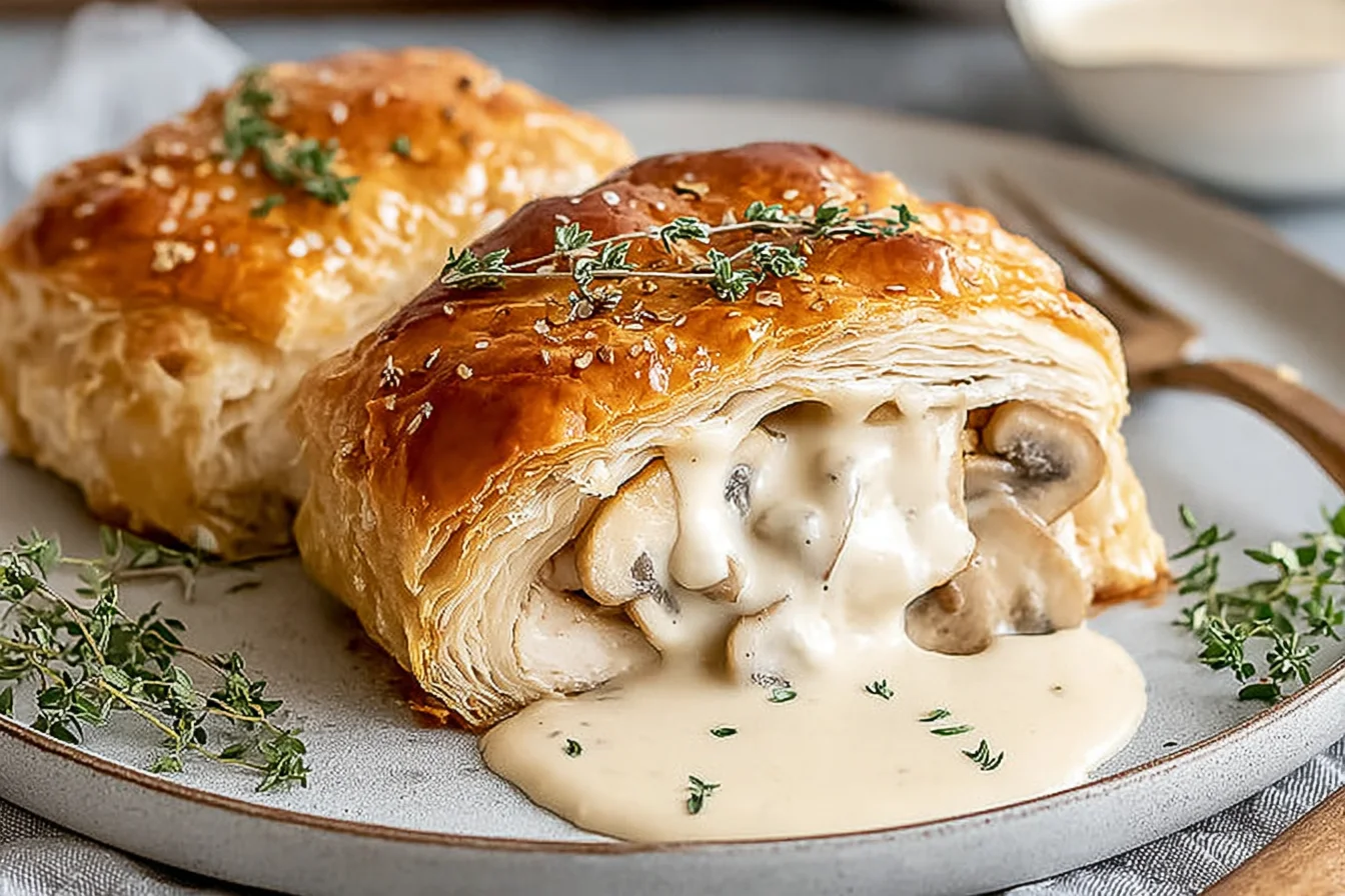 Chicken Wellington with Dijon Cream Sauce: Irresistible 6-Step